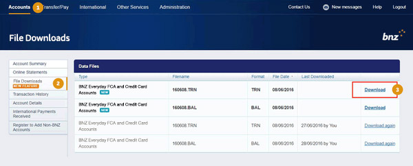 Downloading daily data files - Business Help and support